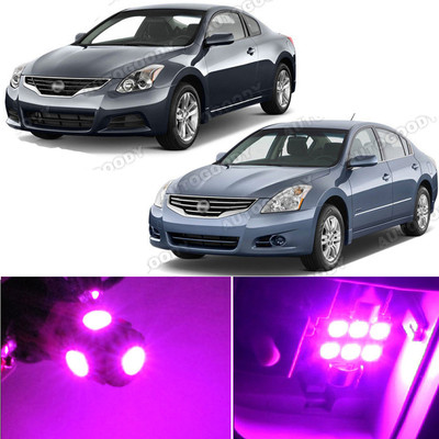 12 x Premium Hot Pink LED Lights Interior Package Kit for Nissan Altima ...