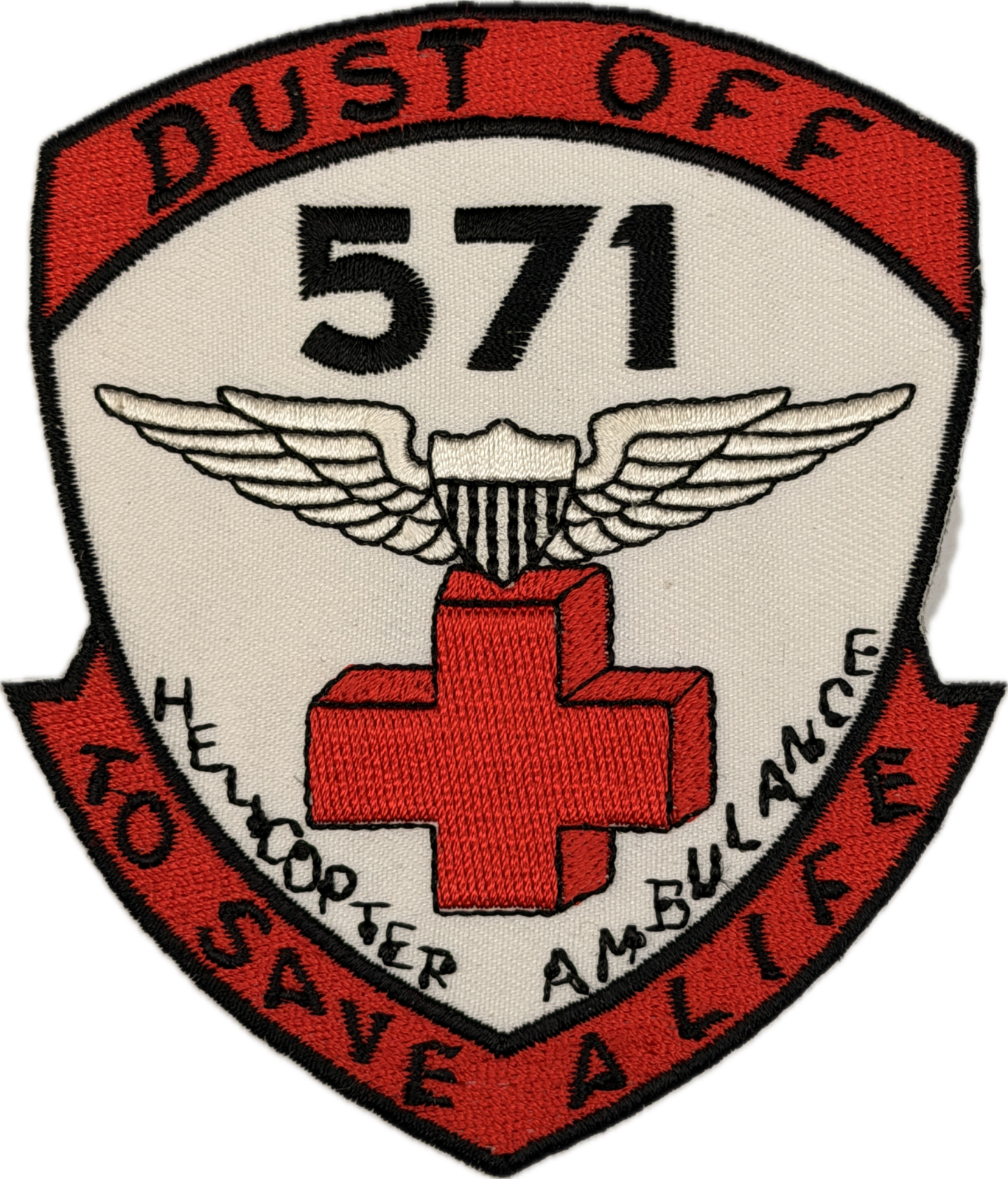 US Army 571st Medical Detachment Aviation Air Ambulance Uniform Patch ...