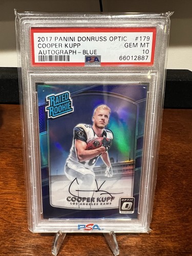 2017 Donruss Optic - Rated Rookie Cooper Kupp #179 Blue Autographs /75 ...