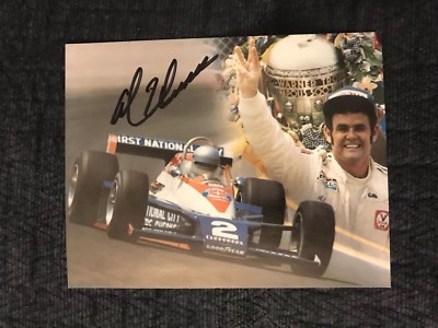 Al Unser Vintage Signed Indianapolis Indy 500 Oversized Post Card ...