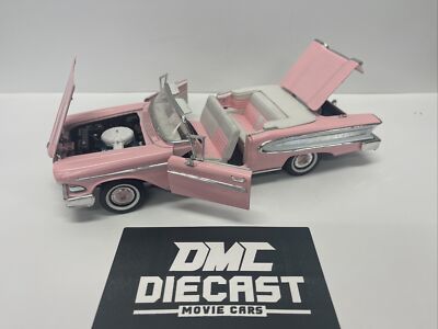 1958 PINK Edsel Citation Convertible Die Cast Car- 1:18 scale by ROAD ...