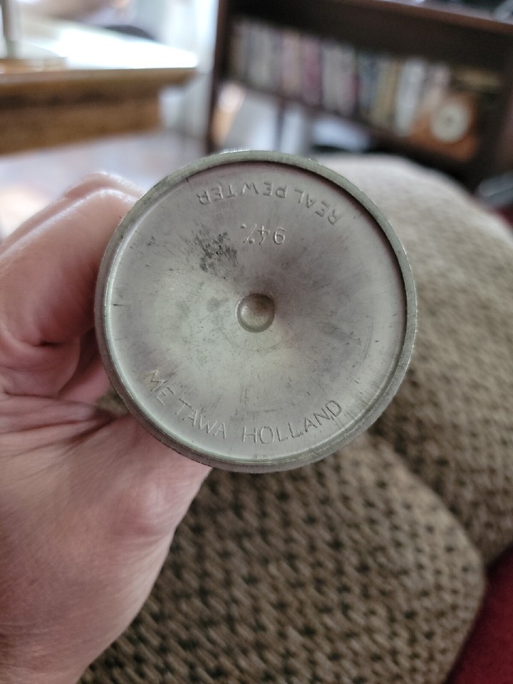 Vintage TWO Metawa Holland Goblets 94% Real Pewter 4.25" Tall | eBay