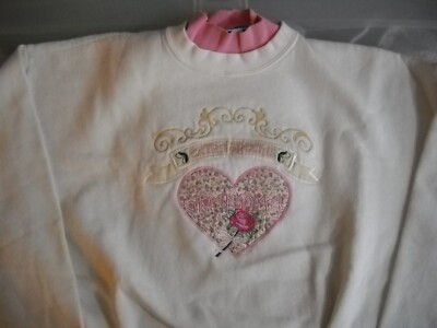 VTG Endless Designs Grandma Crewneck Sweatshirt XL White and Pink | eBay