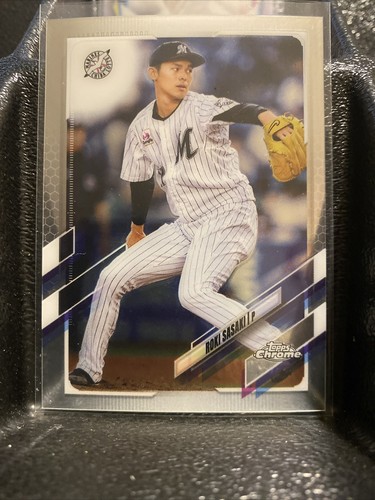 2021 Topps Chrome NPB Roki Sasaki #194 Base - Marines - Team Japan WBC ...