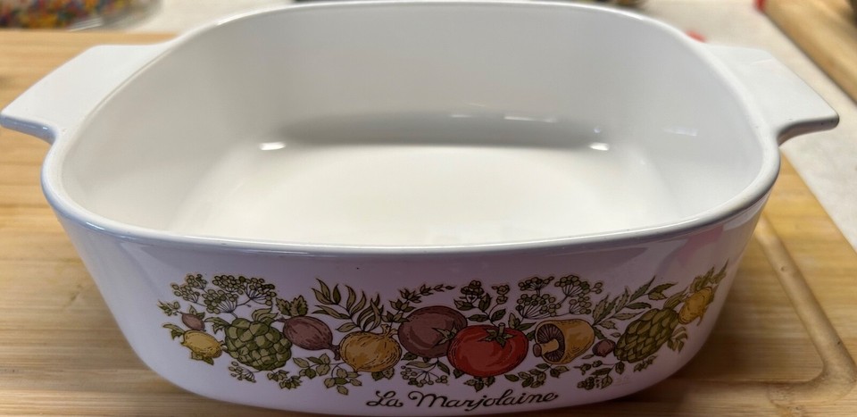 Vintage Corning Ware Pyrex 1970’s 2 QT La Marjolaine Casserole SEE ...