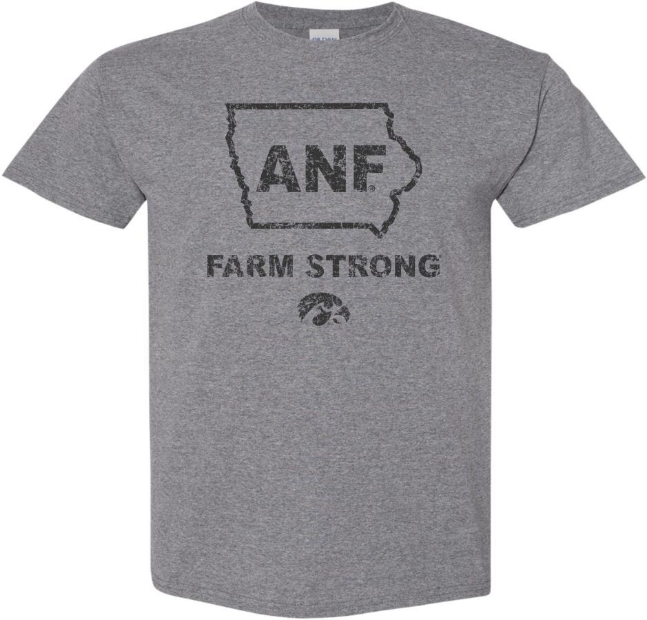 ANF in State of Iowa Farm Strong - Iowa Hawkeyes Medium Gray t-shirt | eBay