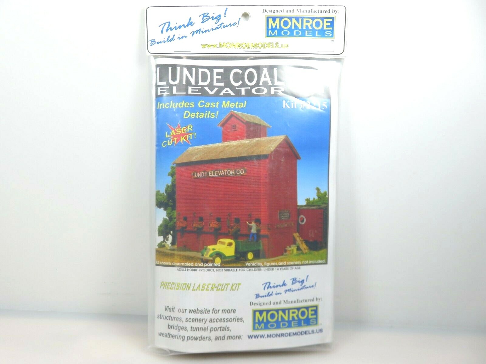 Monroe Models #2215 HO Scale Lunde Coal Elevator Wood Kit NIB | eBay