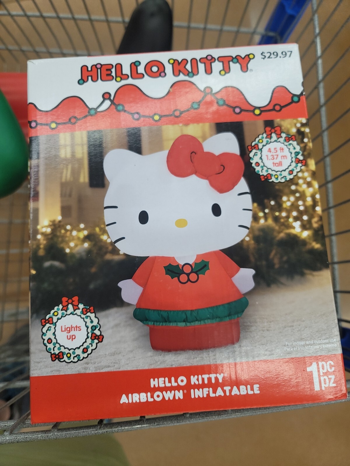 Gemmy Hello Kitty Holly Airblown Inflatable Lights Up Christmas 4.5 ...