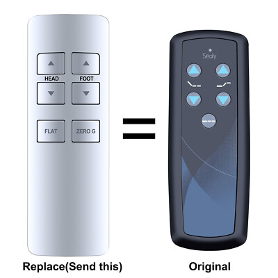 Replacement Remote Control For Sealy EASE Adjustable Bed RF358C JLDK.18 ...