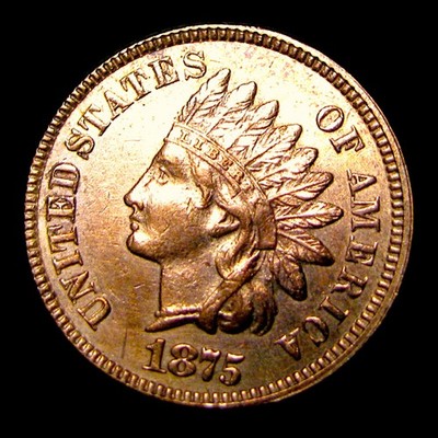 1875 Indian Cent Penny ---- Stunning Details Coin ---- #206K | eBay