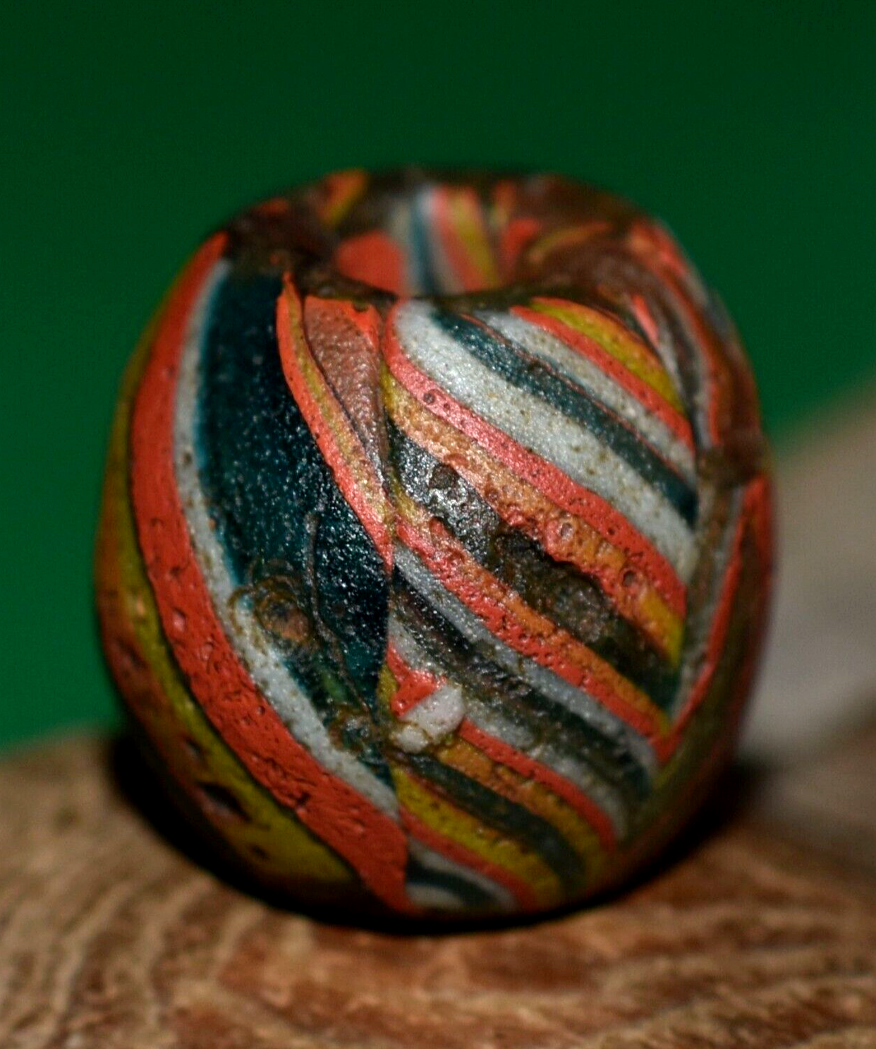 Ancient Medieval Islamic Fustat Fused Rod Morphia / Morfia Glass Bead ...