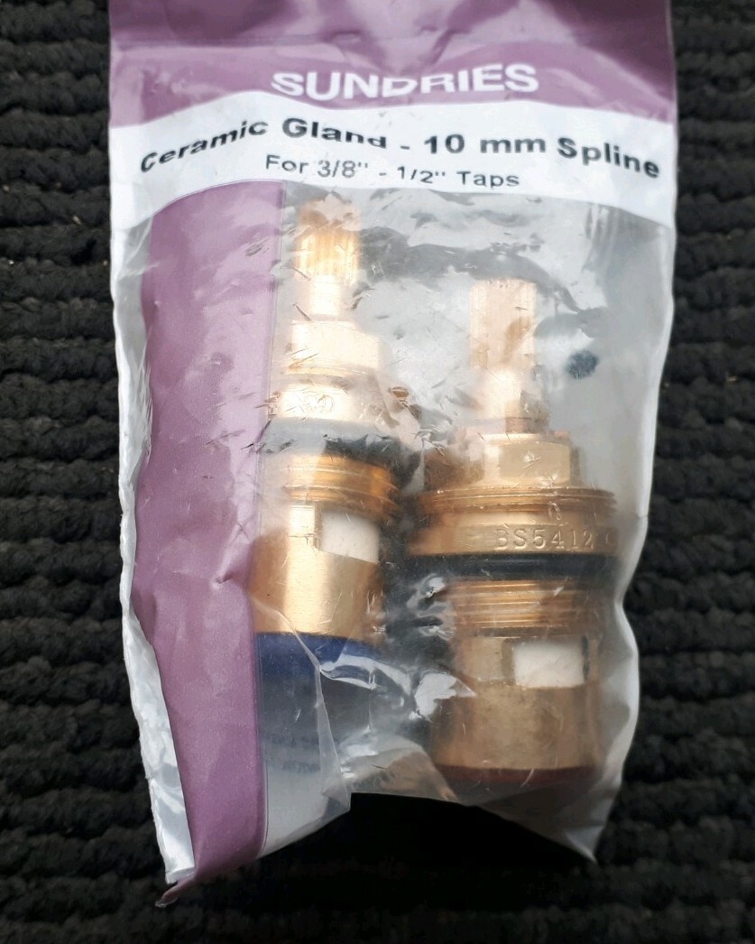 Ceramic Gland - 10mm Spline - For 3/8" - 1/2" Taps Tap Sink - Quarter ...