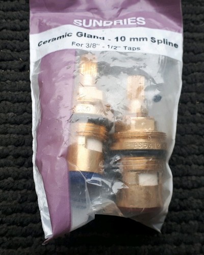 Ceramic Gland - 10mm Spline - For 3/8" - 1/2" Taps Tap Sink - Quarter ...