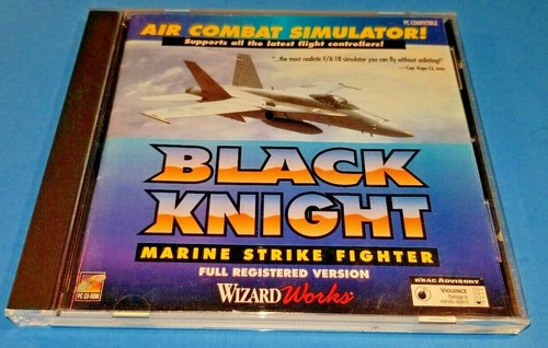 BLACK KNIGHT Marine Strike Fighter Air Combat Simulator PC CD Rom Game ...