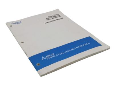 EG&G PARC Model 303A Static Mercury Drop Electrode Instruction Manual ...