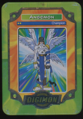 Vintage 2000 Taco Bell Digimon Metal Trading Card Angemon Champion | eBay