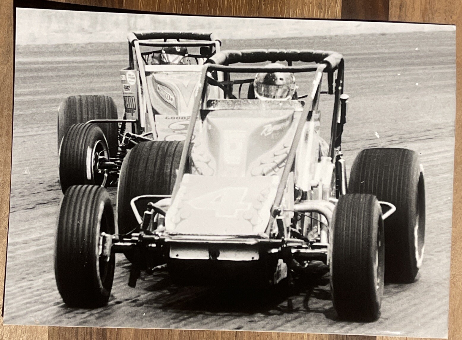 USAC Race Photo, 1993 Ron Shuman and Jimmy Sills at Springfield ...