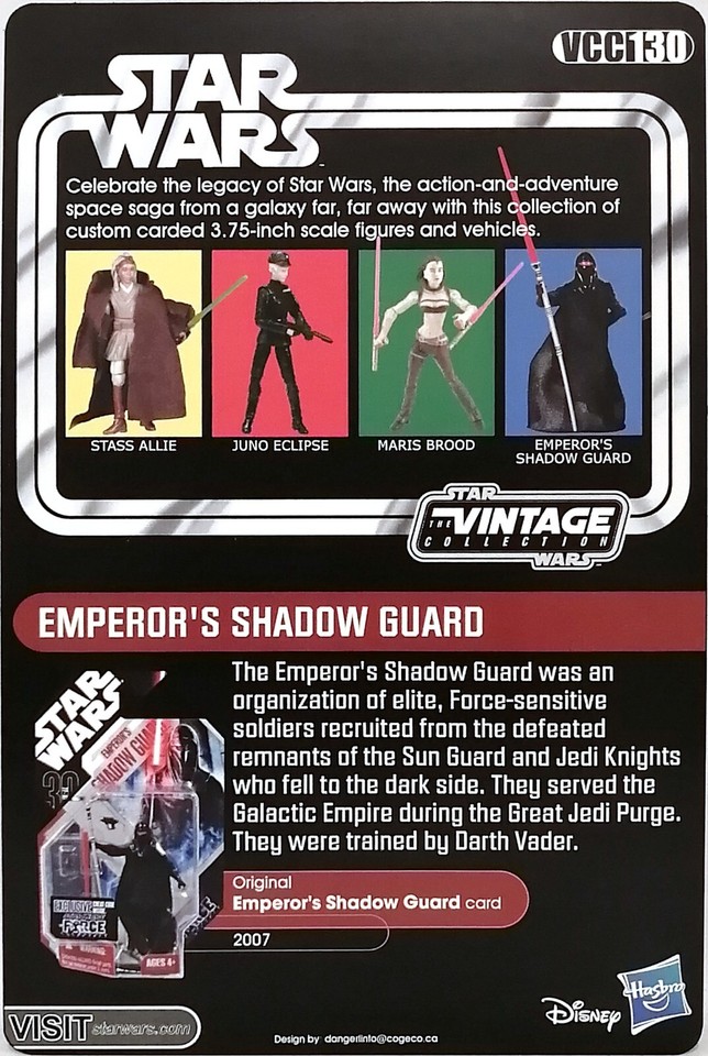 Star Wars CUSTOM Vintage Collection Emperor's Shadow Guard | eBay