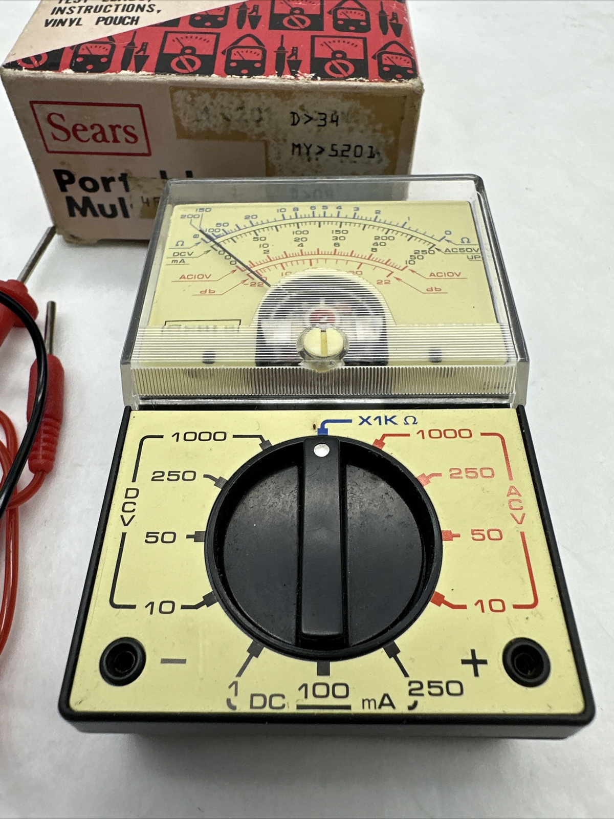 Sears Vintage Multi Tester 12 Range Model 452.5201 MINT for sale online ...