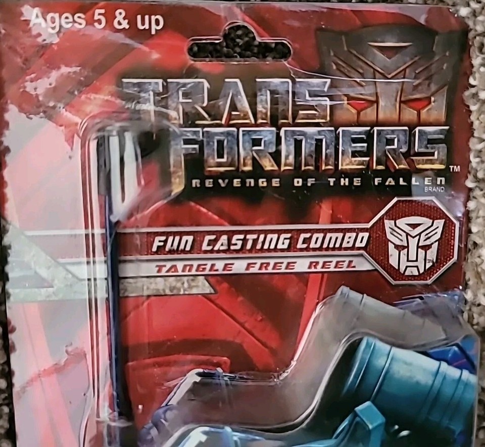 Bimini Bay Kids Fishing Pole TRANSFORMERS Rod & Tangle Free Casting ...