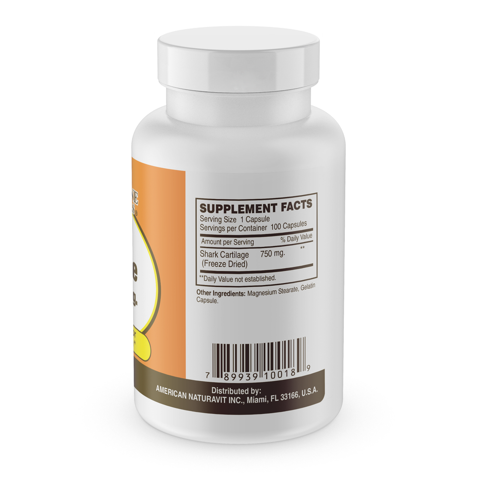 Sunshine Naturals Shark Cartilage Immune Booster 100 Capsules Made in ...