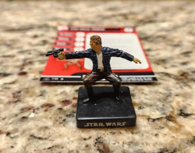 WOTC Star Wars Miniatures - Han Solo Rogue #7 Rare w/ Card | eBay