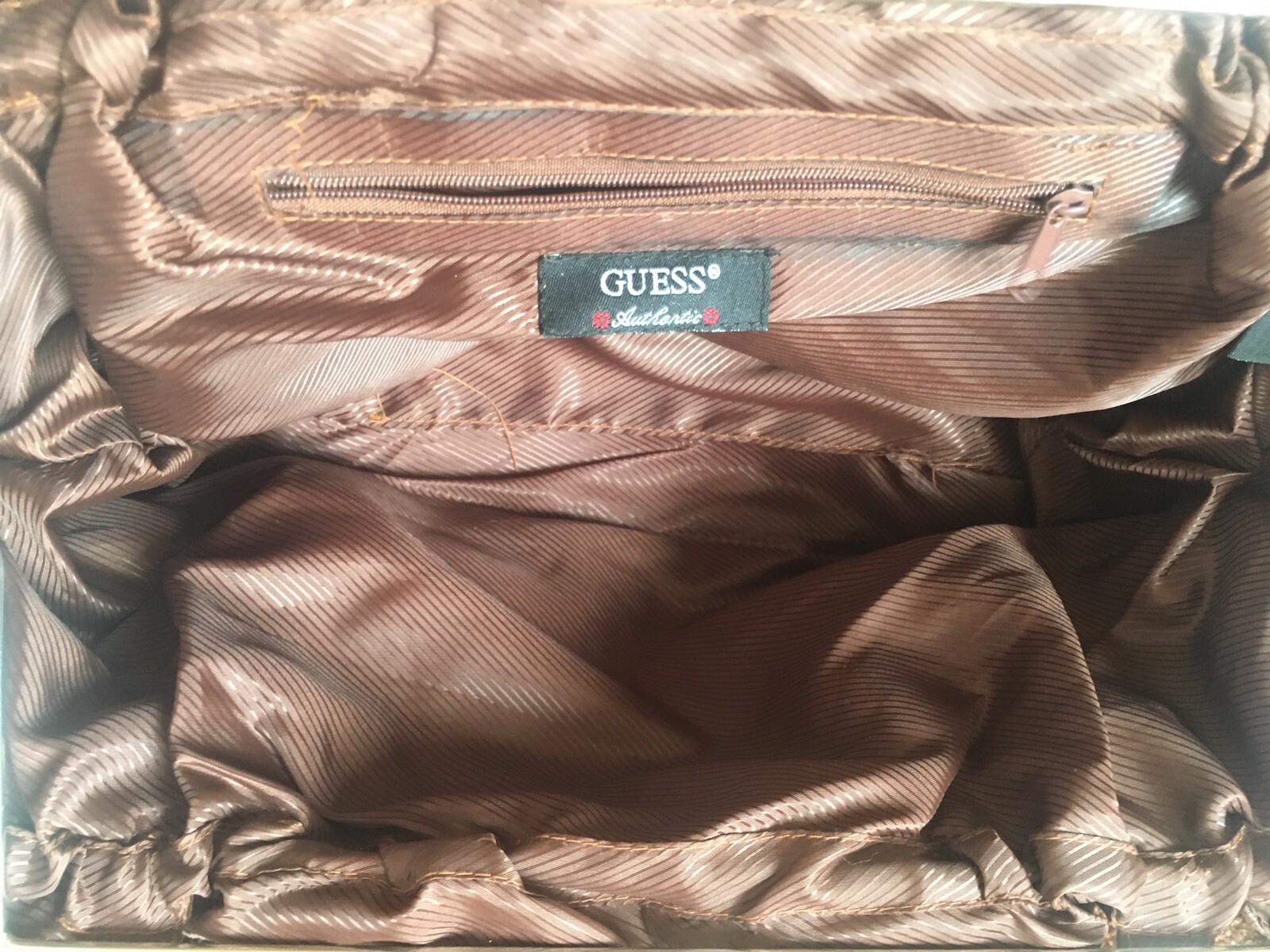 Vintage Guess Purse Bamboo Handles - Gem