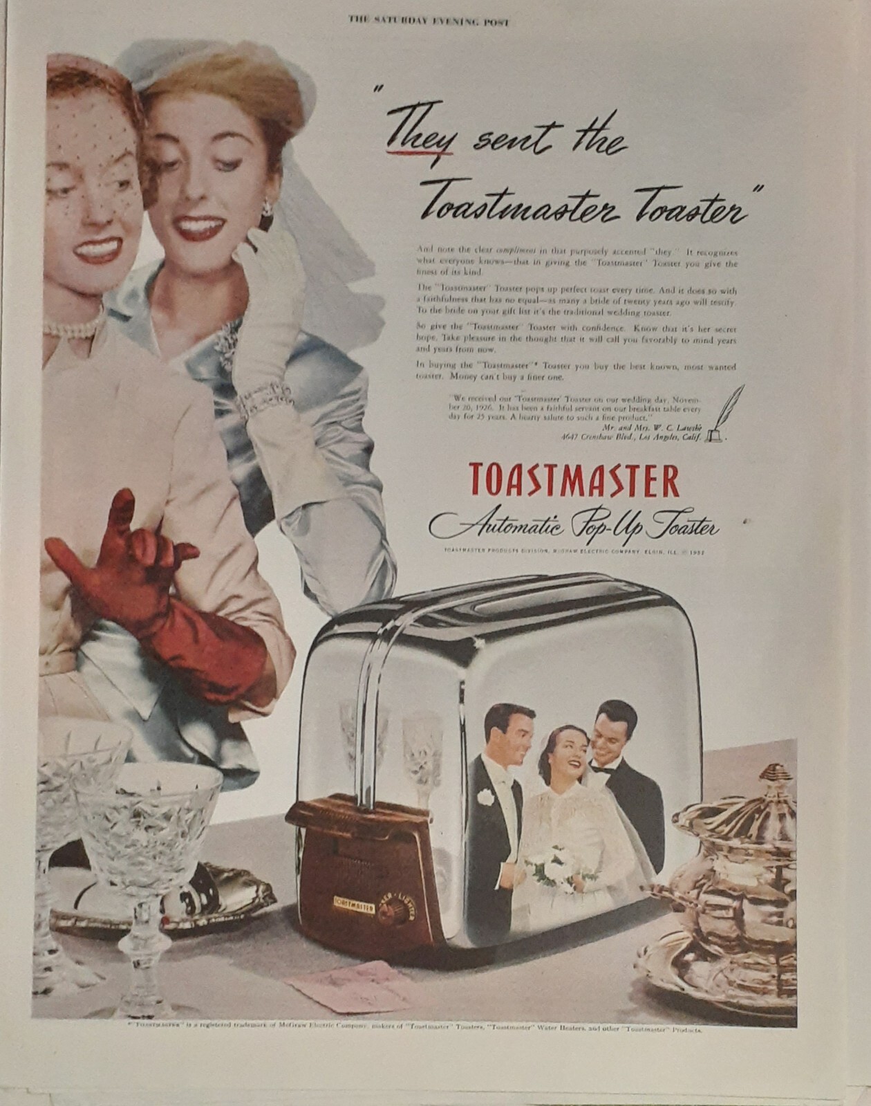 Vintage 1952 Toastmaster Automatic Pop Up Toaster Print Ad | eBay
