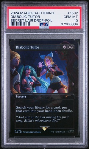 2024 MAGIC: THE GATHERING SECRET LAIR DROP FOIL #1592 DIABOLIC TUTOR ...