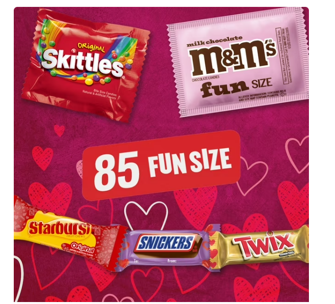 Mars Mixed Valentine's Day Candy, Variety Pack, Fun Size, 85 ct. | eBay