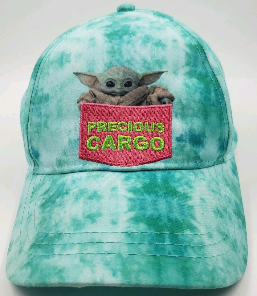 Star Wars Grogu Green Youth Ball Cap Hat Hook & Loop Closure "Precious ...