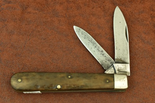 VINTAGE CASE TESTED XX USA 1920-1940 GREEN BONE JACK KNIFE ROUGH SHAPE ...