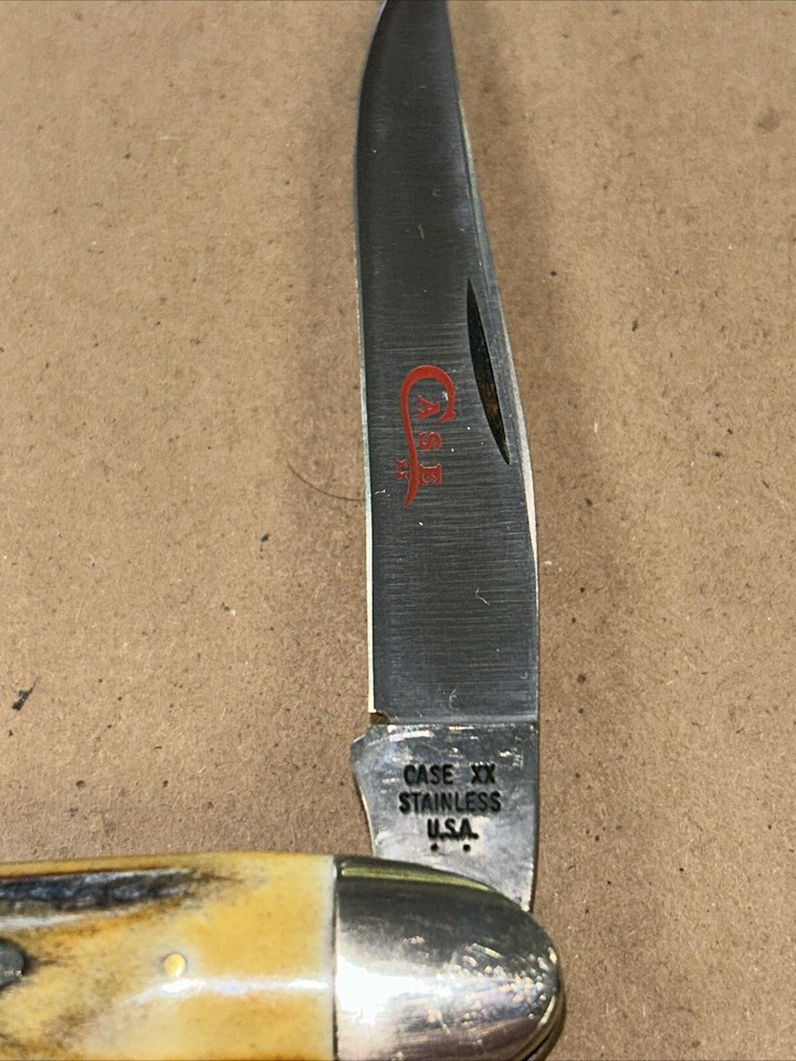 VINTAGE 1978(2 DOT) RED LETTER CASE XX MUSKRAT GEN. STAG SSP ...