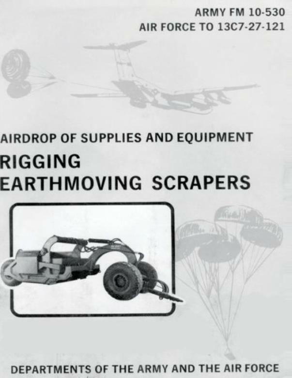 Airdrop Of Supplies And Equipment: Rigging Earthmoving Scrapers (Fm 10 ...