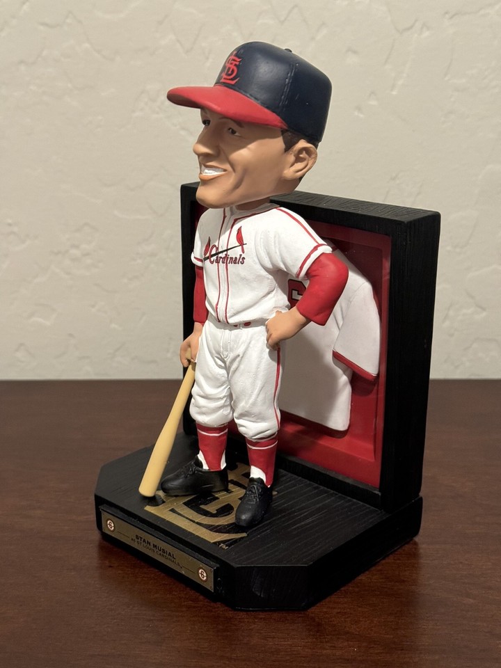 Stan Musial St Louis Cardinals Bobblehead Show Box White Jersey Limited ...