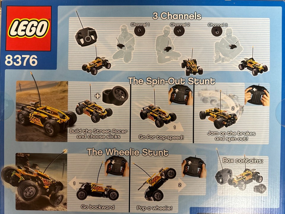 LEGO Technic Radio Control - Drome Racers - HOT FLAME RC CAR 8376 NIB ...