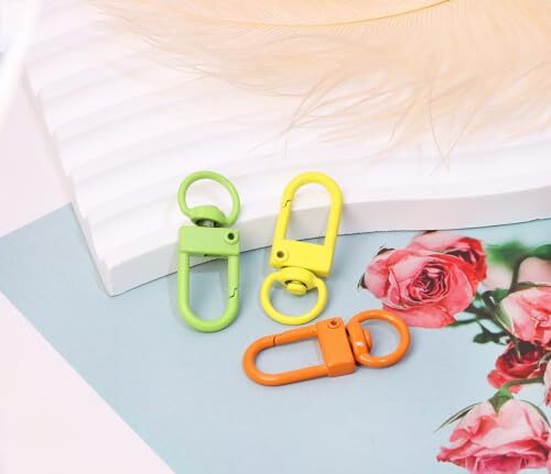 45PCS Small Metal Lobster Claw Clasps Lanyard Clips Swivel 32mm Mixed ...