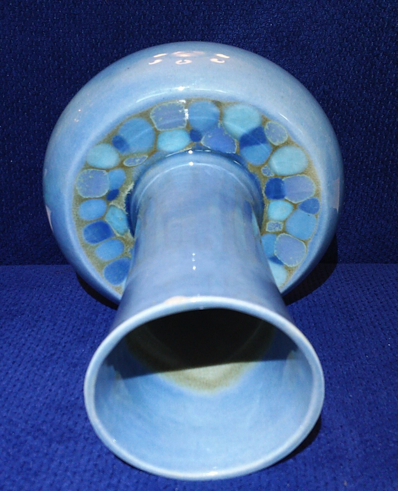 Vtg MCM Madeline Originals California Pottery Blue Jewel Glazed Vase ...