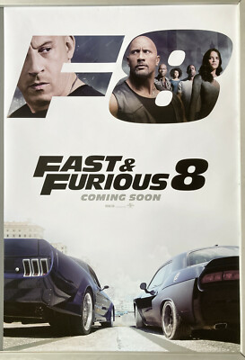 Cinema Poster: FAST AND FURIOUS 8 2017 (Cars One Sheet) Dwayne Johnson ...