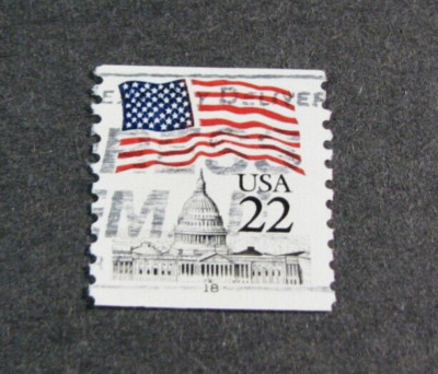 US PNC Stamp Scott# 2115a Flag Over Capitol Dome P#18 Used 1985 H314 | eBay