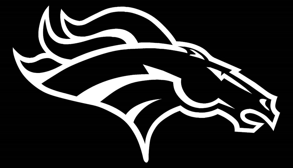 Logo Des Broncos Noir Et Blanc