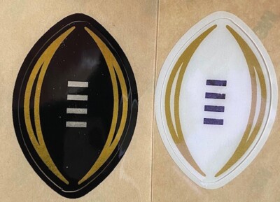 ONE NCAA College Football FULL SIZE Playoff Decals - 3M 20MIL - White ...