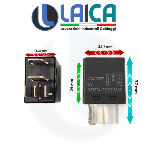 12V 20A 30A 5 Pin Micro Relay Mini Relays TE Connectivity SPDT 1Pc | eBay