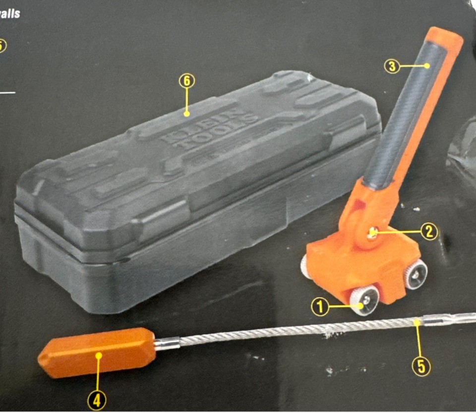 Klein Tools Magnetic Wire Puller - Black/Orange (50611) 92644506116| eBay