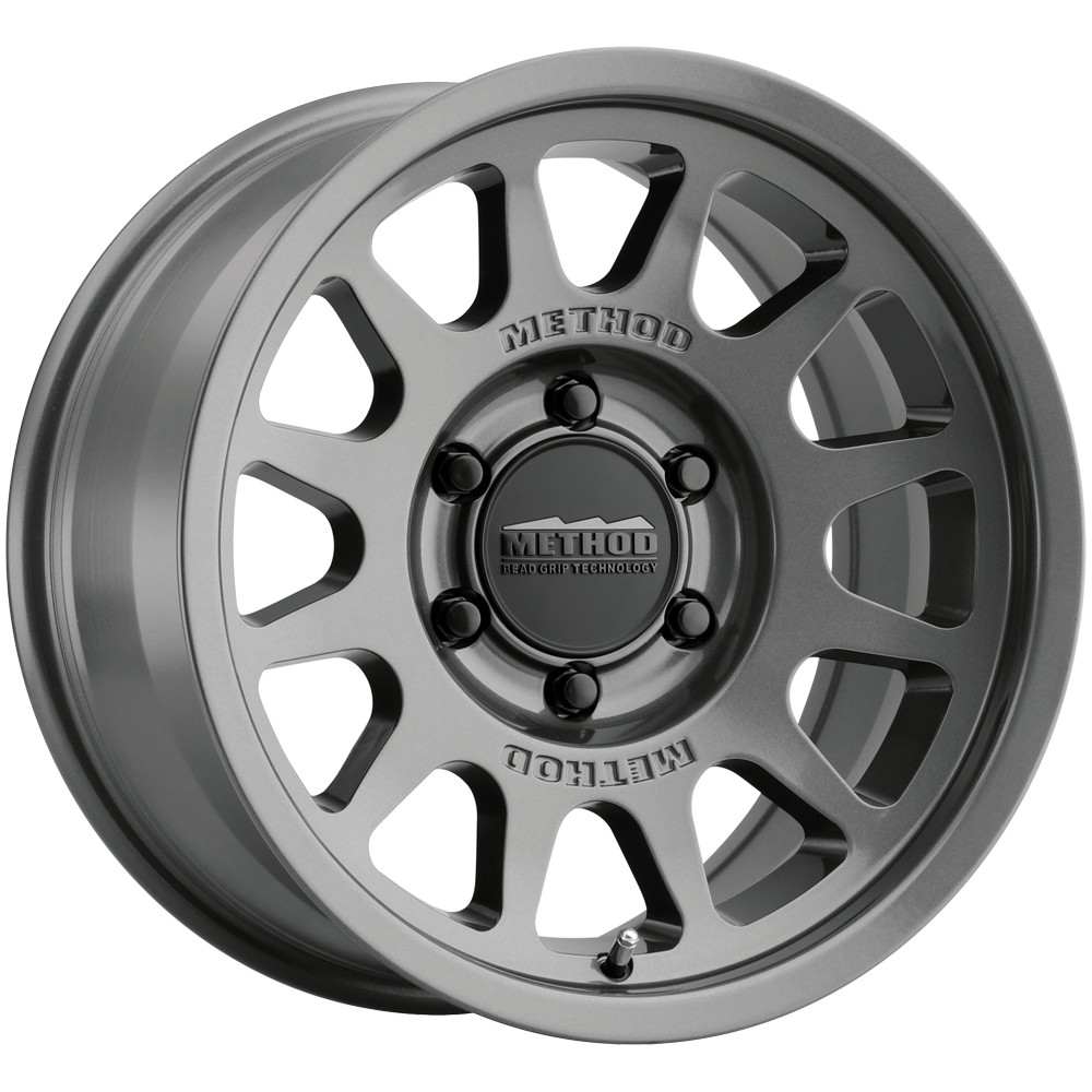 (Set of 4) Method MR703 Bead Grip 16x6.5 6x180 +90mm Gunmetal Wheels ...