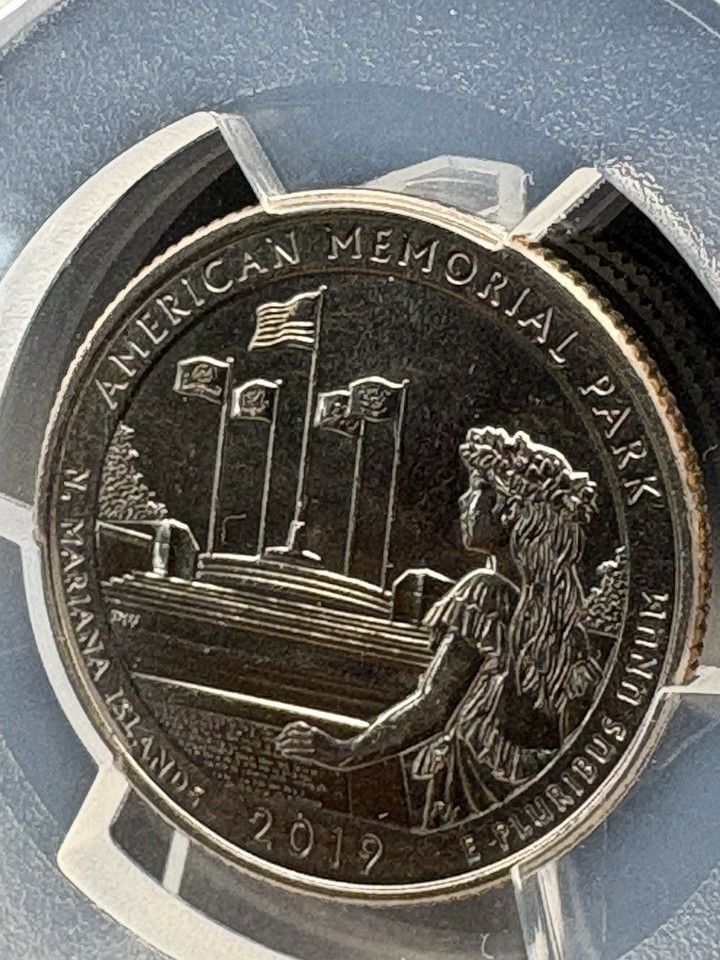 2019 W American Memorial National Park Quarter PCGS AU58 | eBay