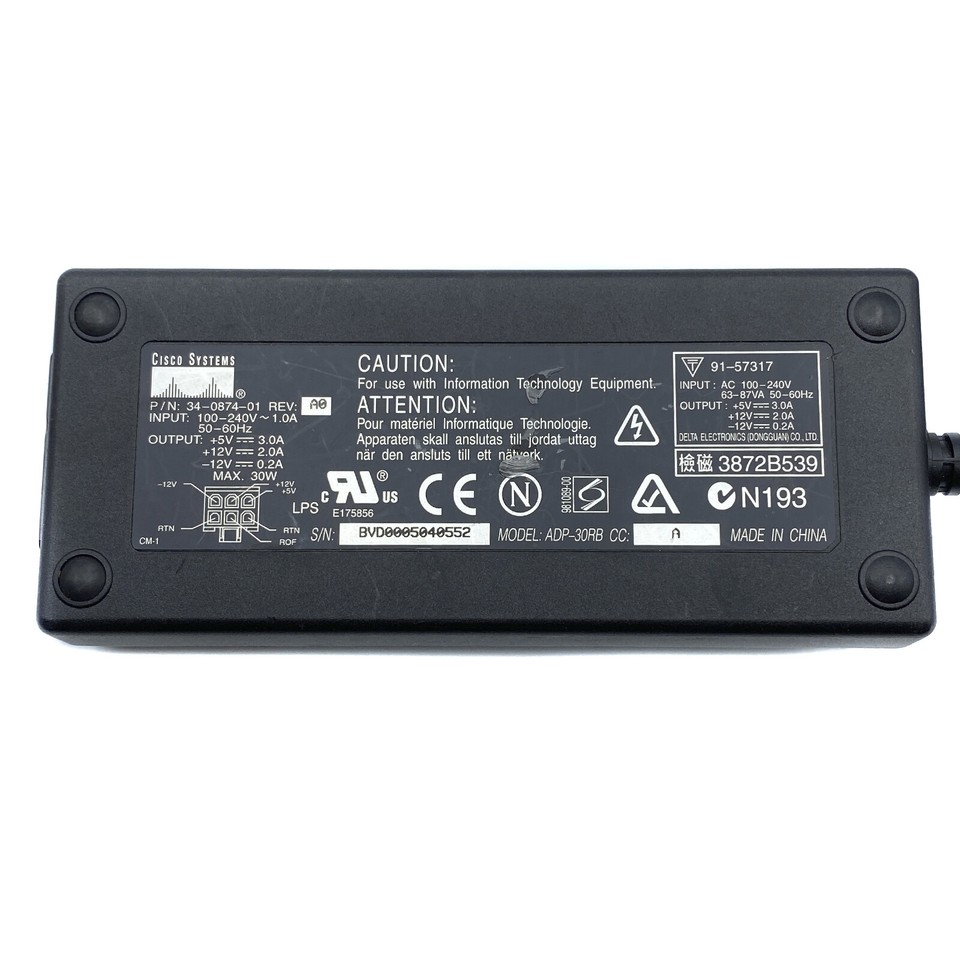 Genuine Cisco AC Adapter For Cisco 800 - Series Router Charger 30W | eBay