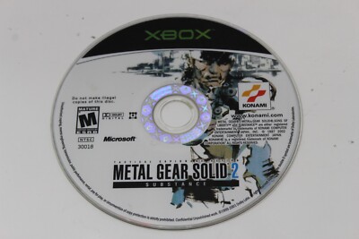 Metal Gear Solid 2 Substance (Xbox, 2002) Disc Only | eBay