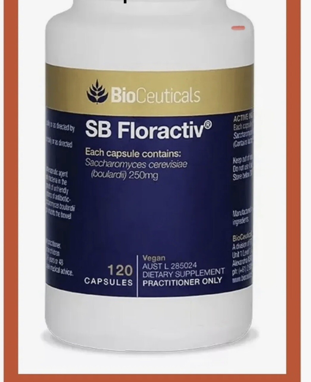 BIOCEUTICALS SB Floractiv 120 caps - Advanced probiotic( EXPRESS POST ...