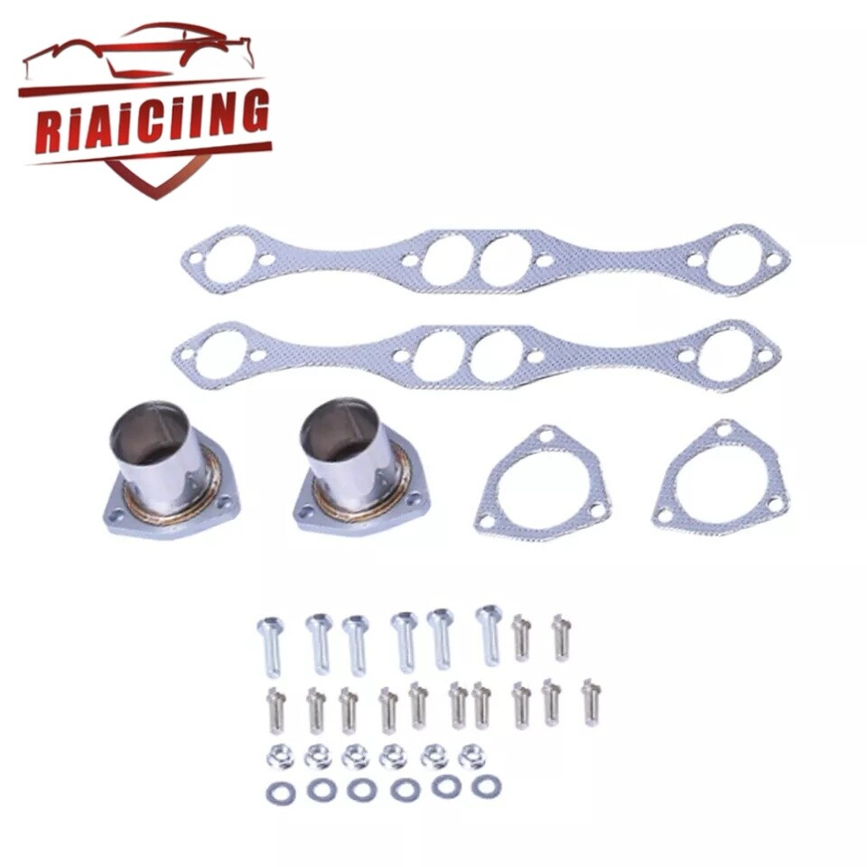 for 1935-48 Small Block 265-400 Exhaust Manifold Fat Fender Well Header ...